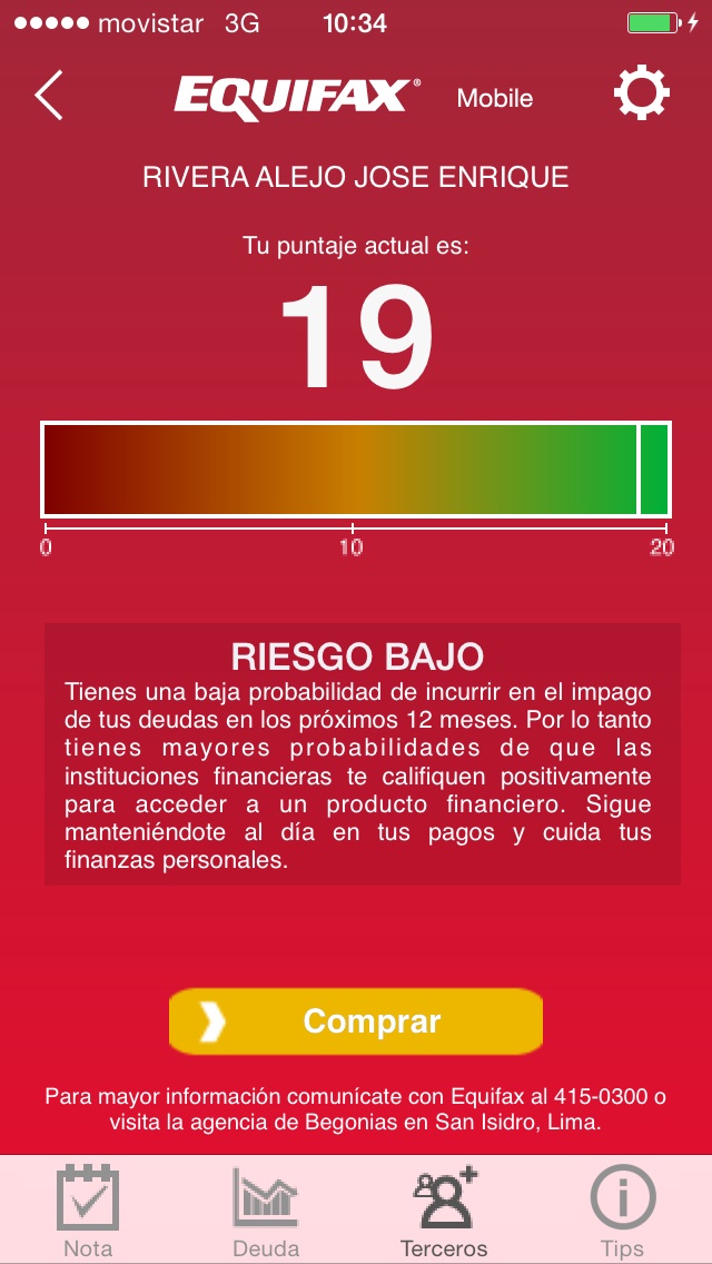 Equifax / Infocorp, la mayor Central de Riesgo del Perú, anunció el ...